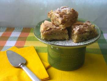 Almond Shortbread Squares Dessert Recipe | IHaveNet